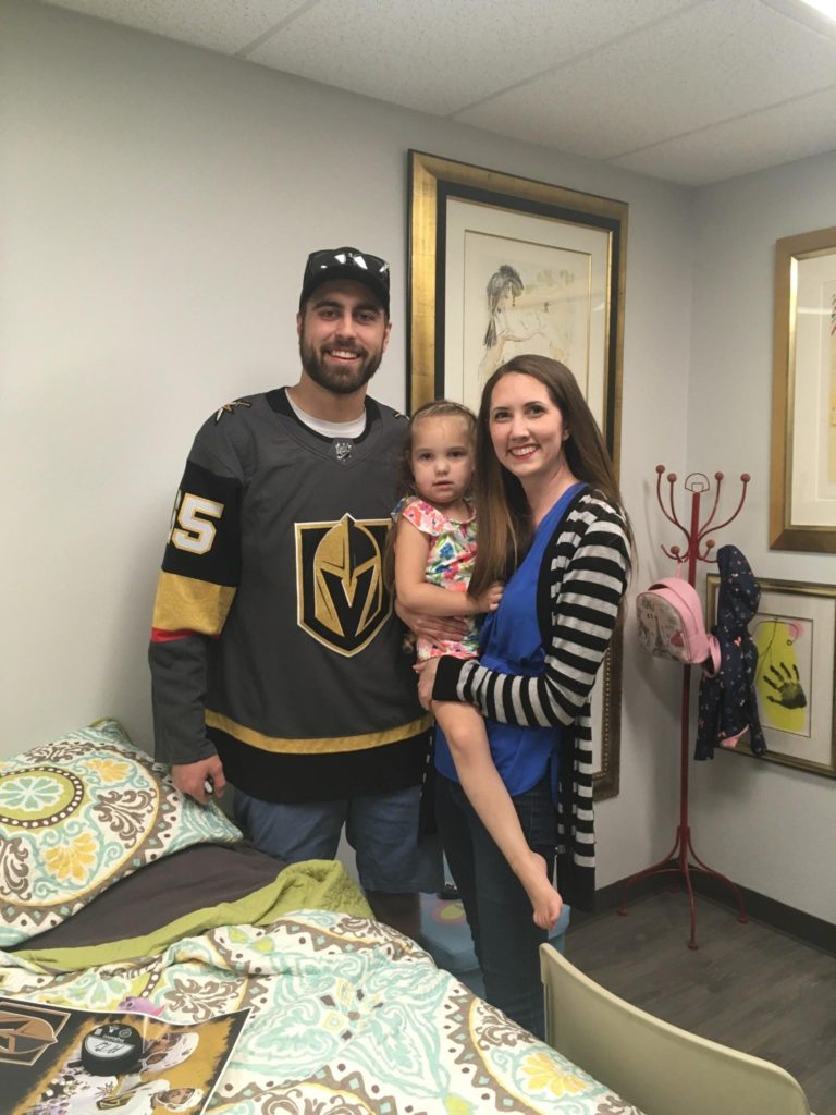 A Knight’s Heart: Alex Tuch Visits CF Clinic